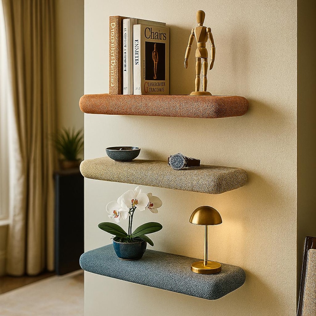 Colored Sand Floating Shelf – Modern Decorative Wall Shelves - Etsy