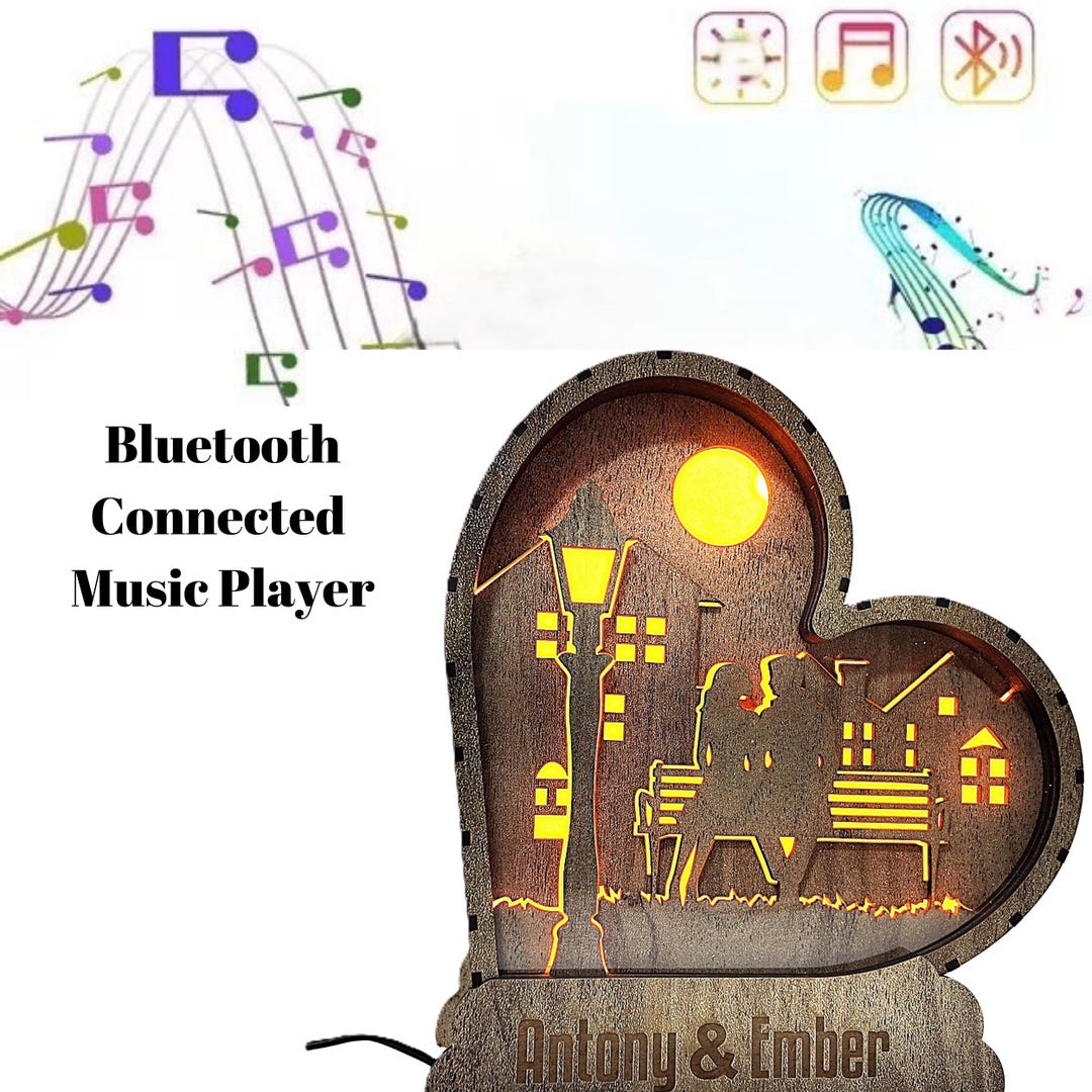 Music Player, Night Light, Table Lamp, Valentines Gift for Him, Gift ...
