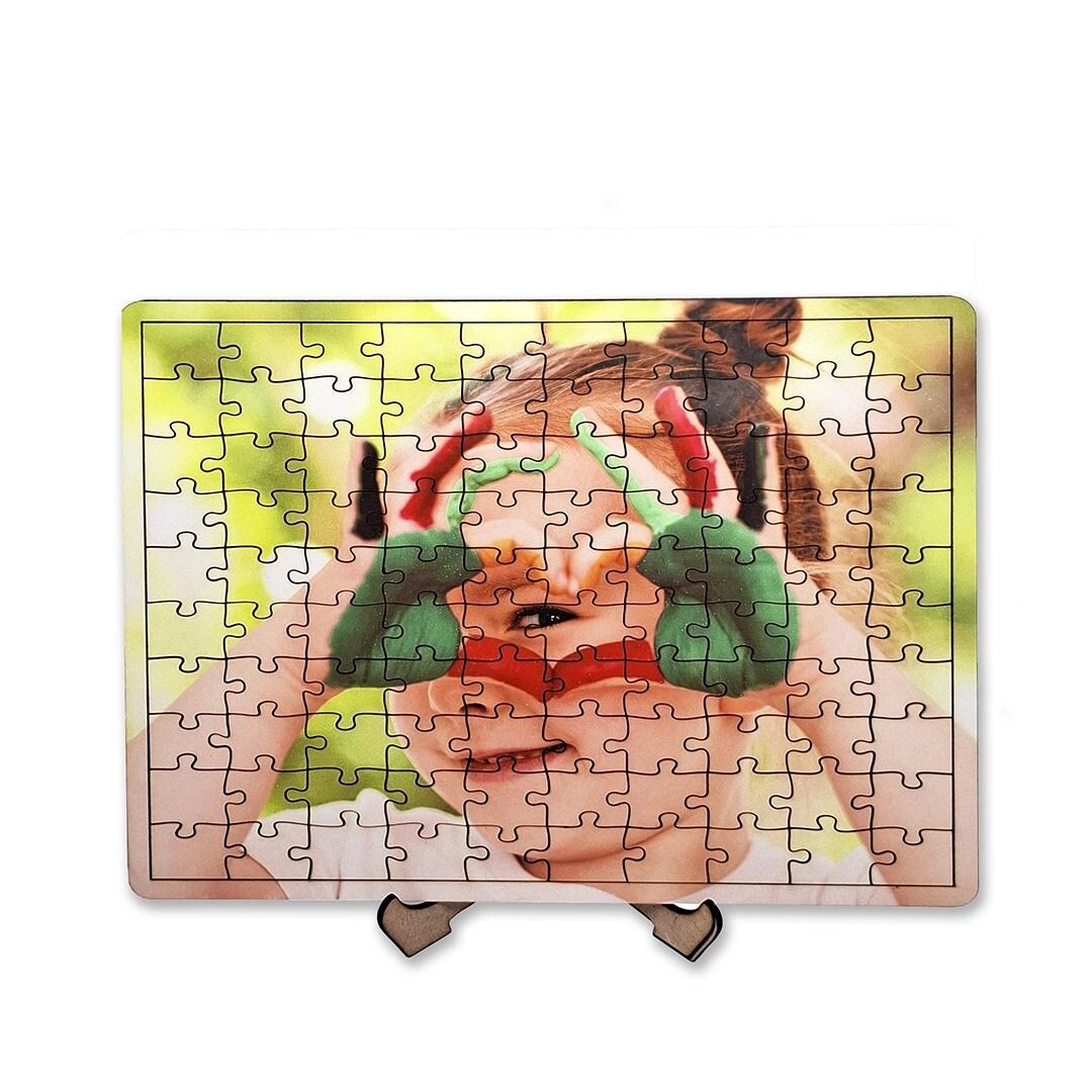 Personalized Wooden Puzzle With Photo, Frame and Base, Photographic ...