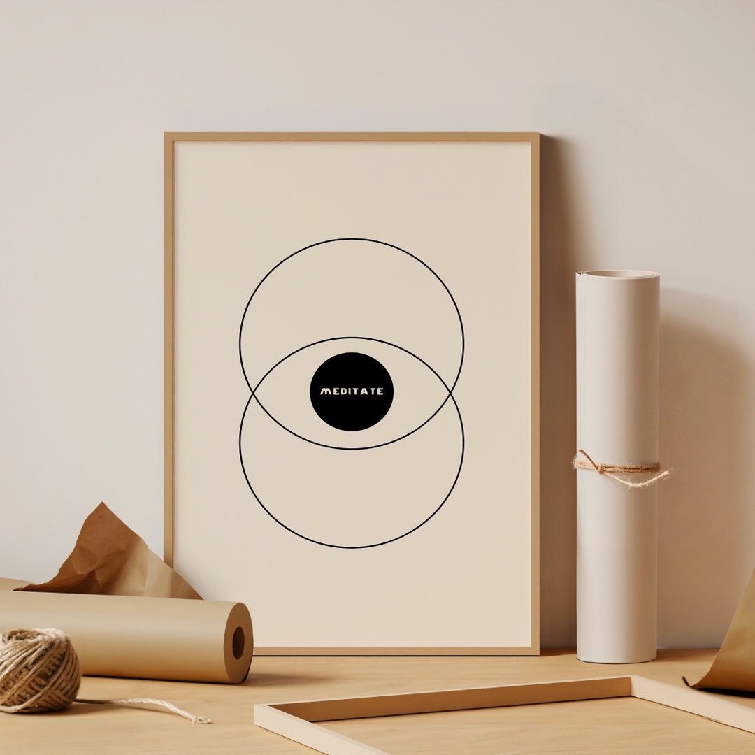 Spiritual Meditation Art Print, Meditation Poster, Spiritual Gift ...