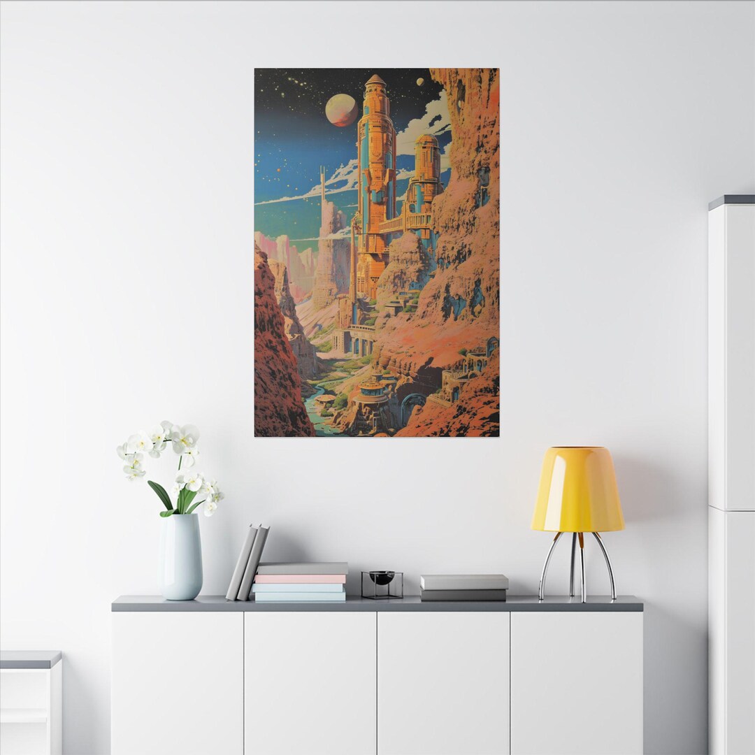 Moebius Comic Style Lithograph, Canvas Gallery Wraps - Etsy