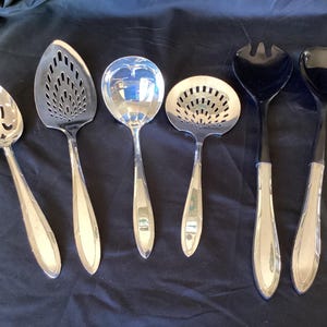 Vintage Oneida Nobility Plate “reverie” Pattern Flatware Serving Set ...