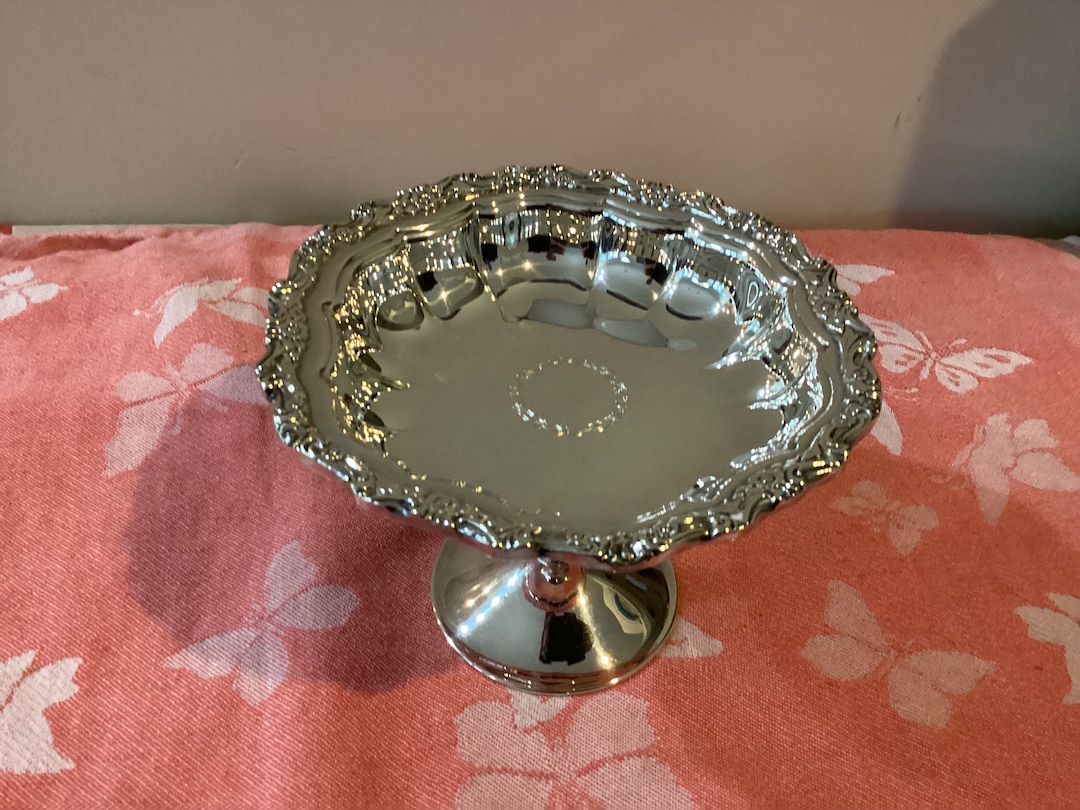Vintage International Silver Silverplate Compote Footed Dish, countess ...