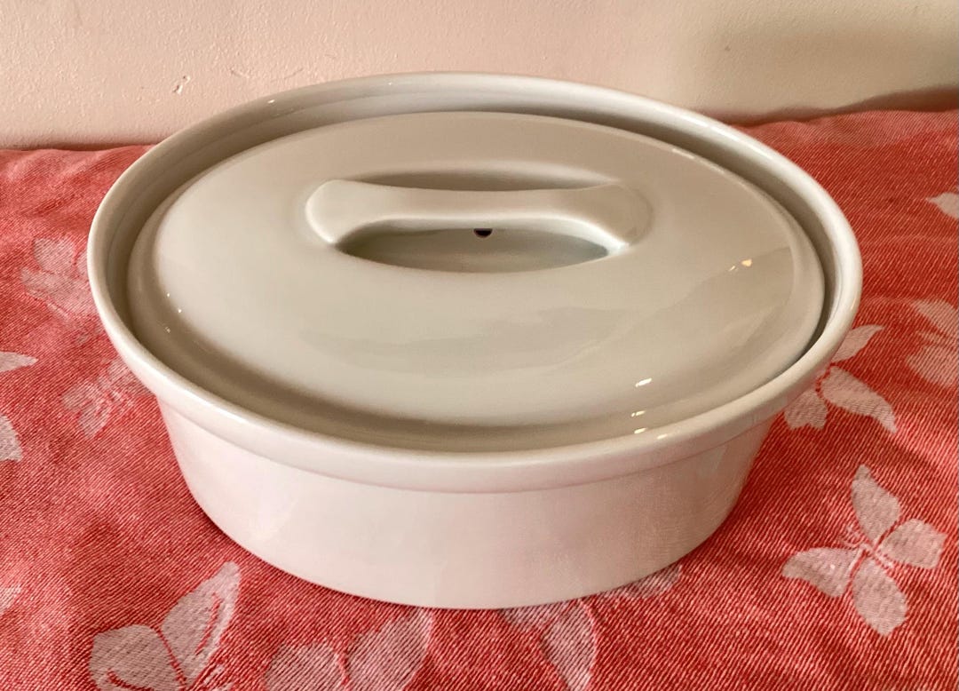 Apilco Classic Whiteware #6 Oval Covered Casserole, 1.5 Qt, 8.25” - Etsy