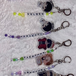 Bts V Taehyung Suga Agust D Jungkook Keychains - Etsy