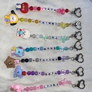 Bts Bt21 Keychains - Etsy
