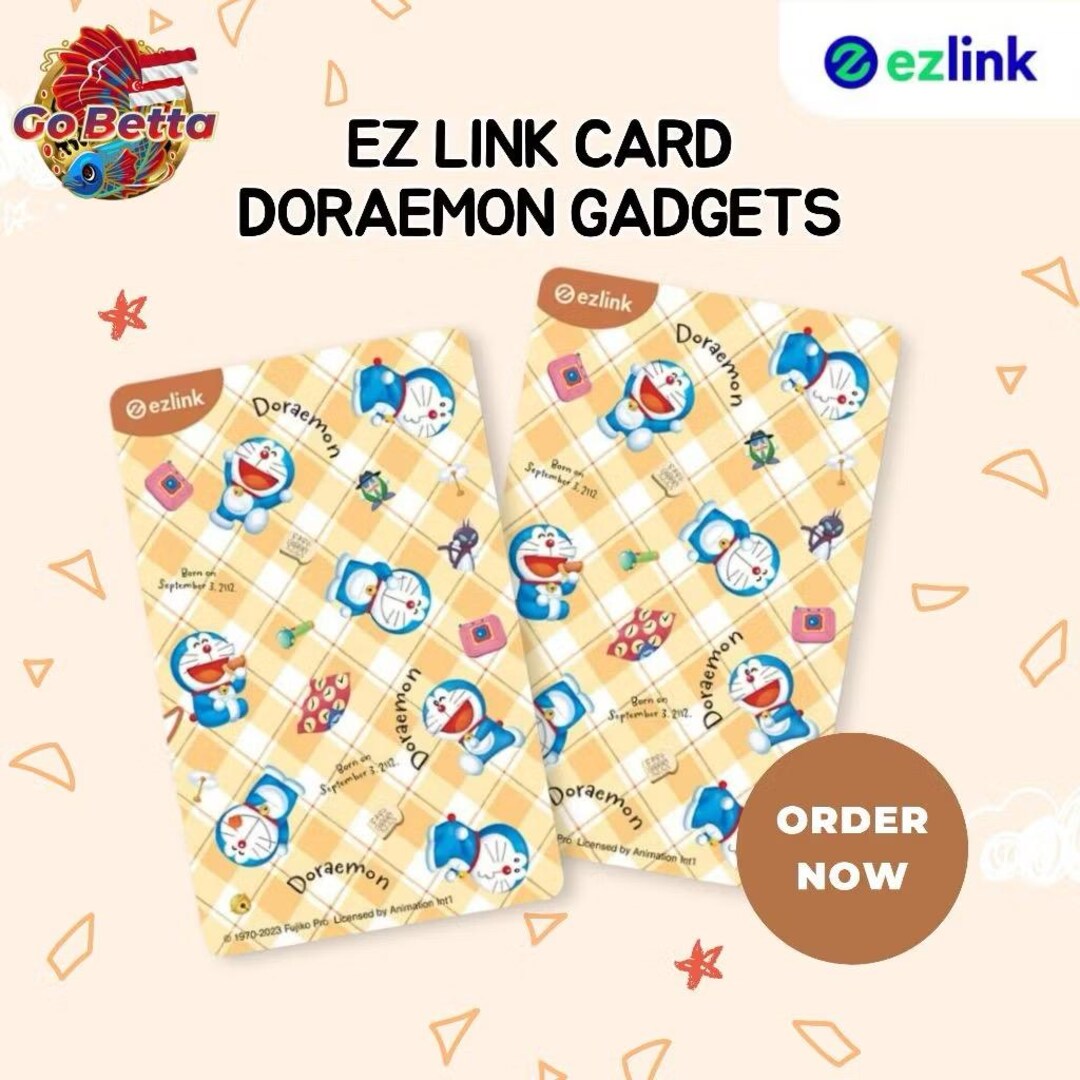 Doraemon Simplygo Ez-link Card MRT Bus Ez Link Cards Fujiko Pro ...