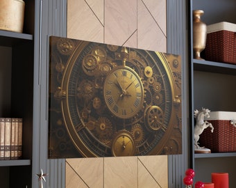 Unique Big Clock on Wall, Steampunk Decor - Etsy