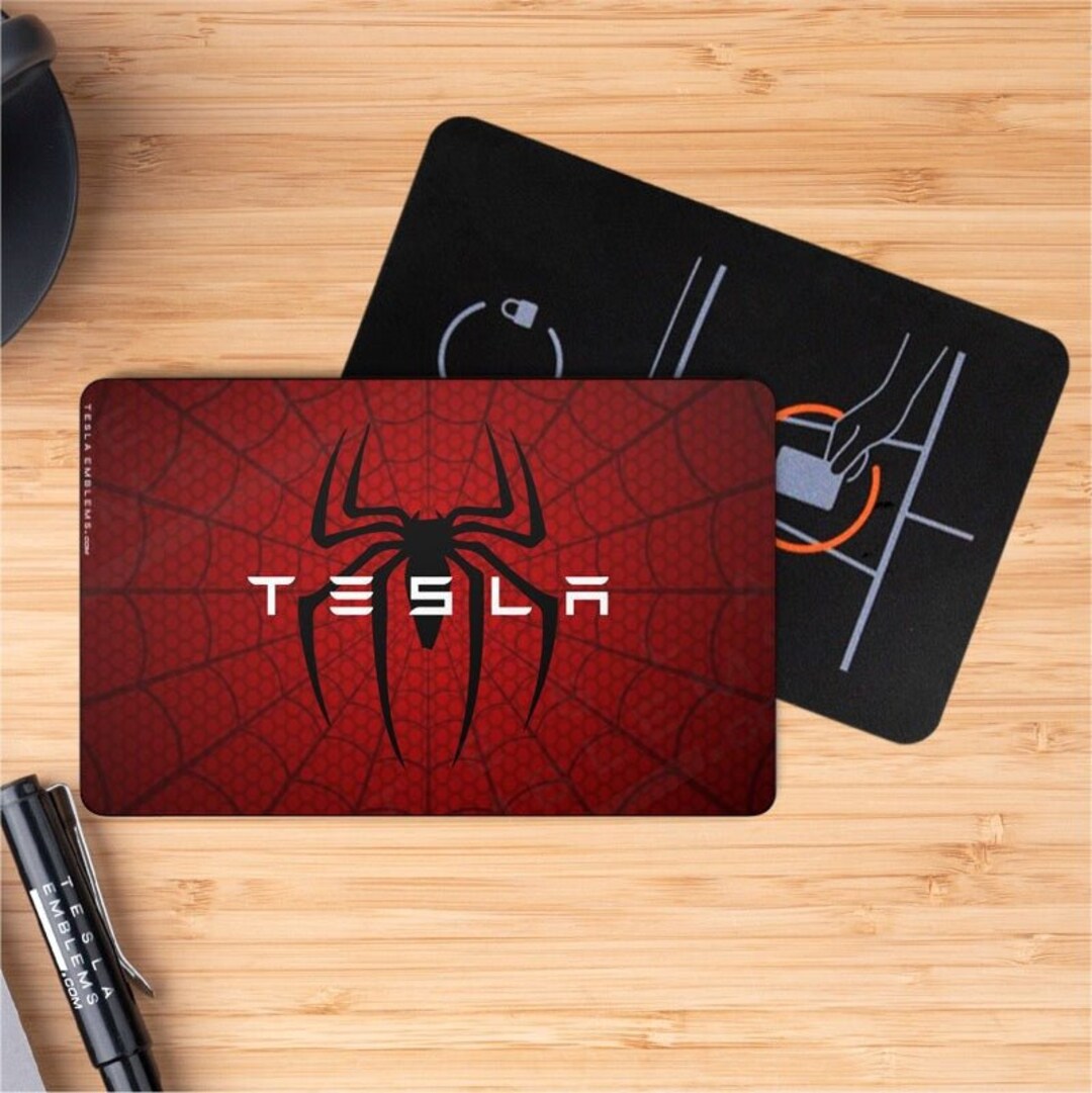 Spider-man Tesla Keycard Decal - Etsy