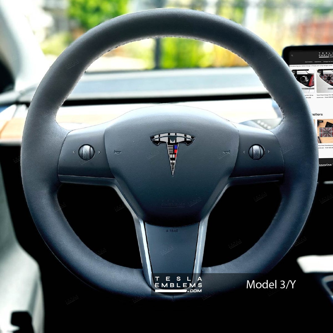 Darth Vader Tesla Steering Wheel Emblem Decal - Etsy