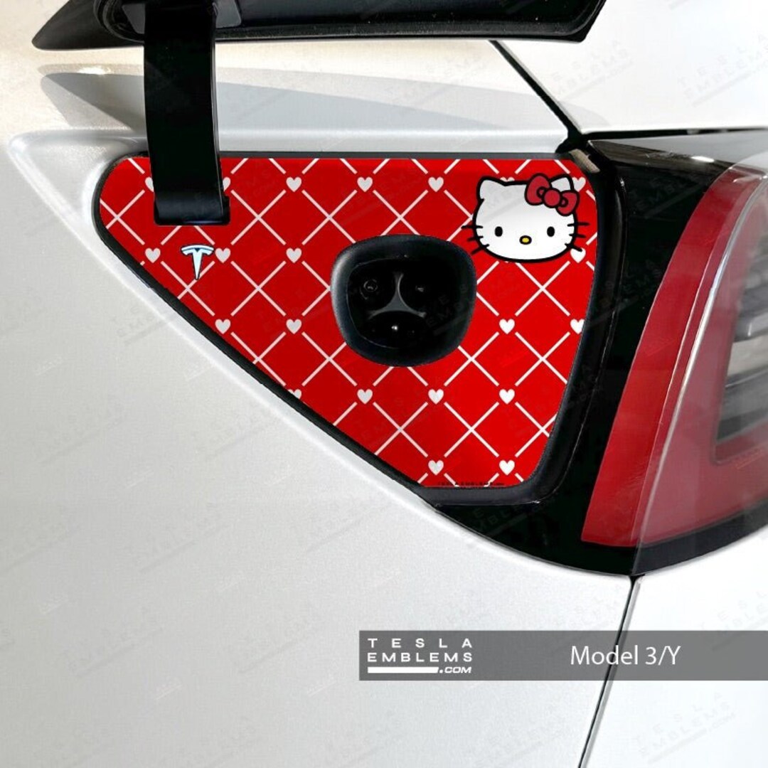 Hello Kitty Tesla Charge Port Wrap - Etsy