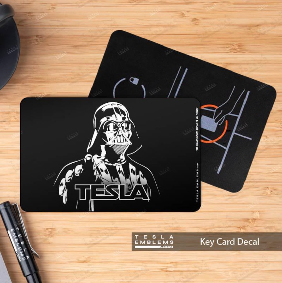 Darth Vader Tesla Keycard Decal - Etsy