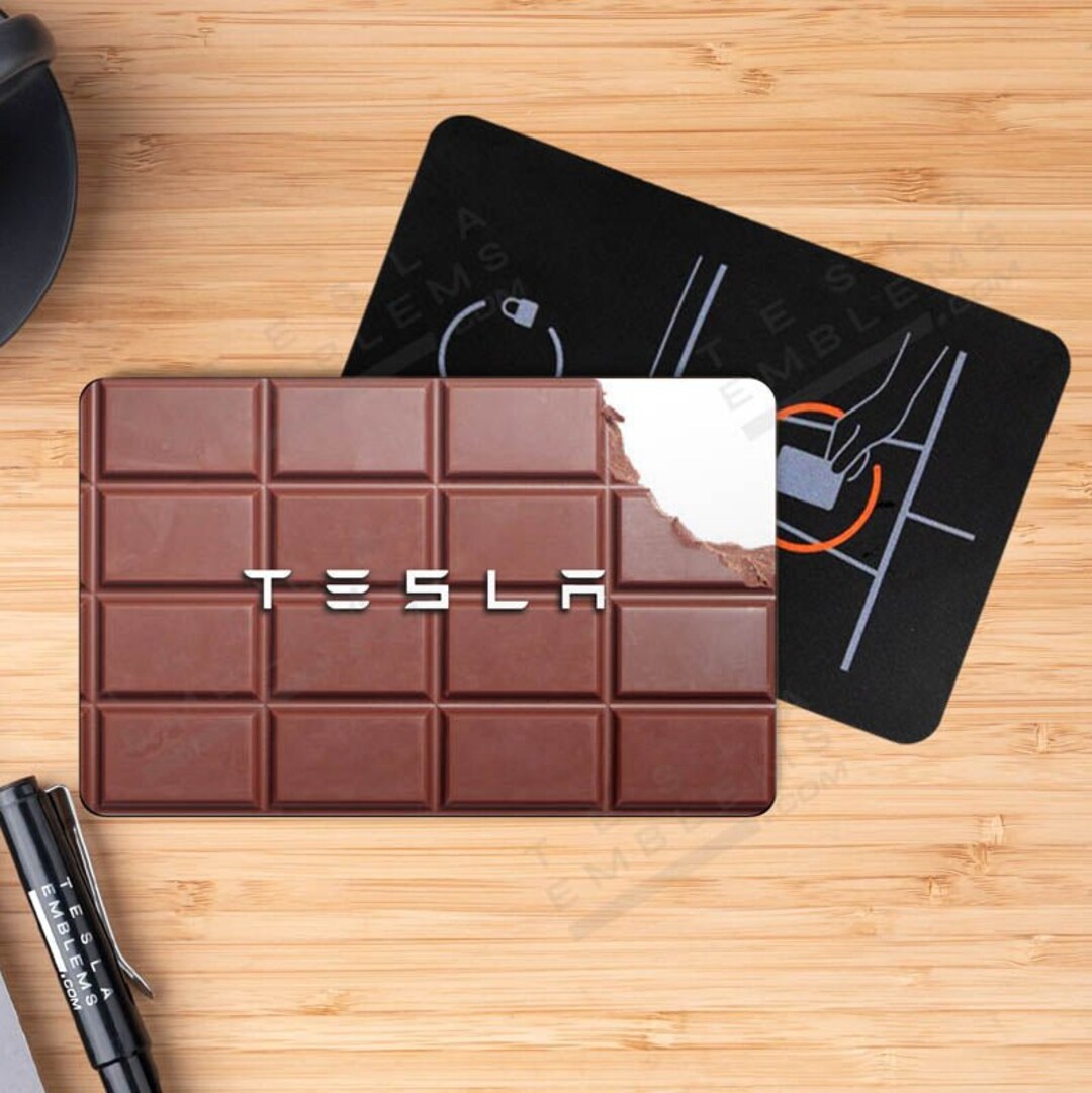 Chocolate Bar Tesla Keycard Decal - Etsy