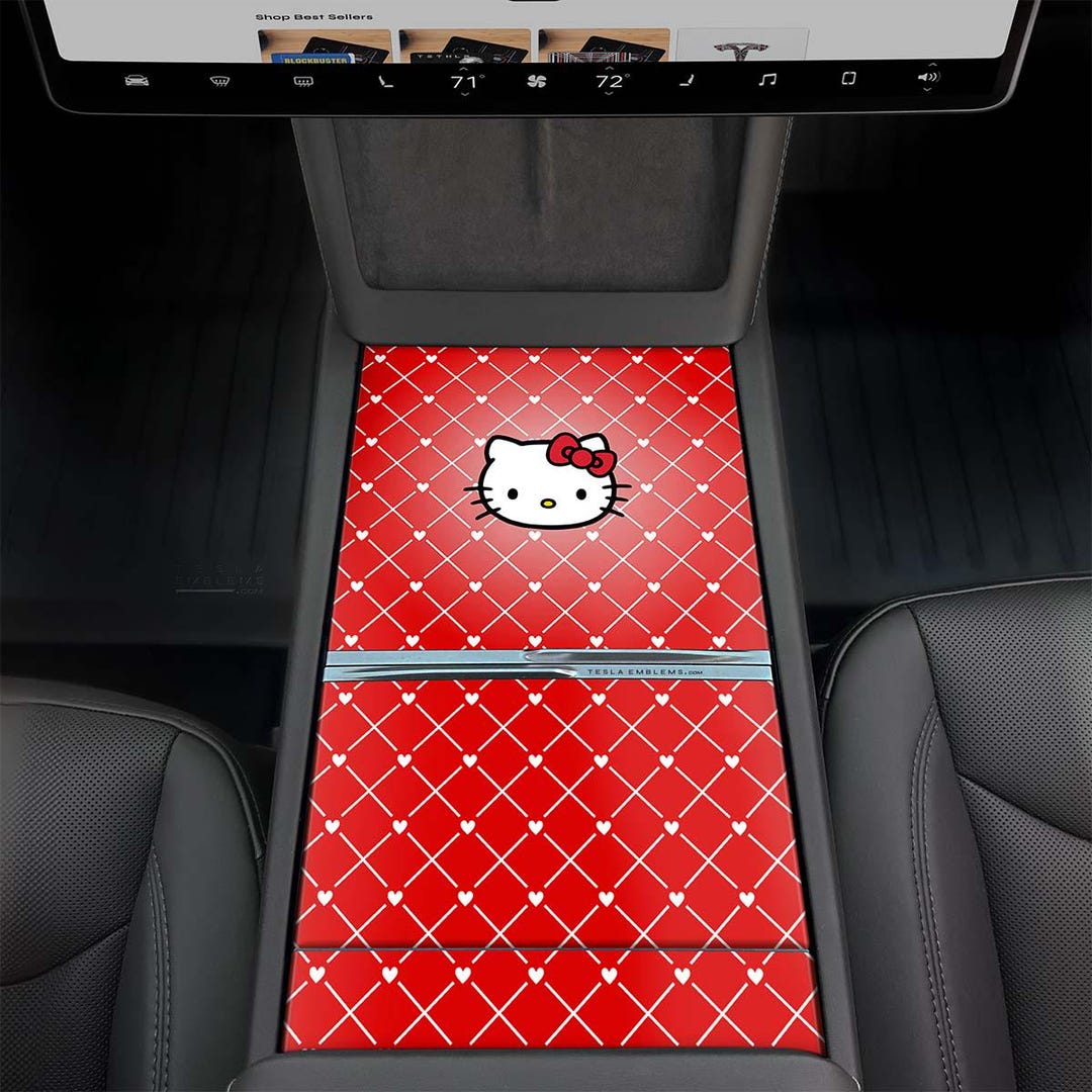 Hello Kitty Tesla Gen3 Center Console Wrap Kit 2024 Model 3 highland - Etsy