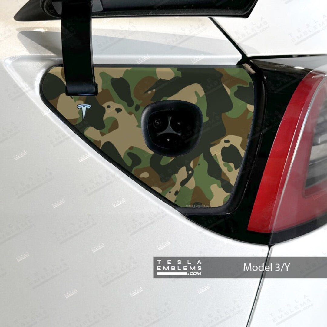 Camo Tesla Charge Port Wrap - Etsy