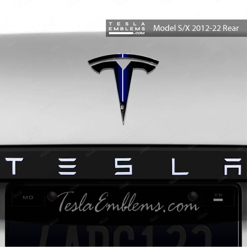 Blue Lightsaber Tesla Emblem Decals (front + Back) - Etsy