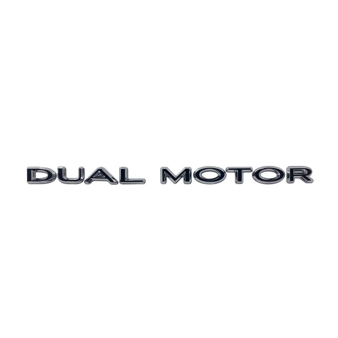 Tesla Dual Motor Emblem Color Overlay Decals - Etsy