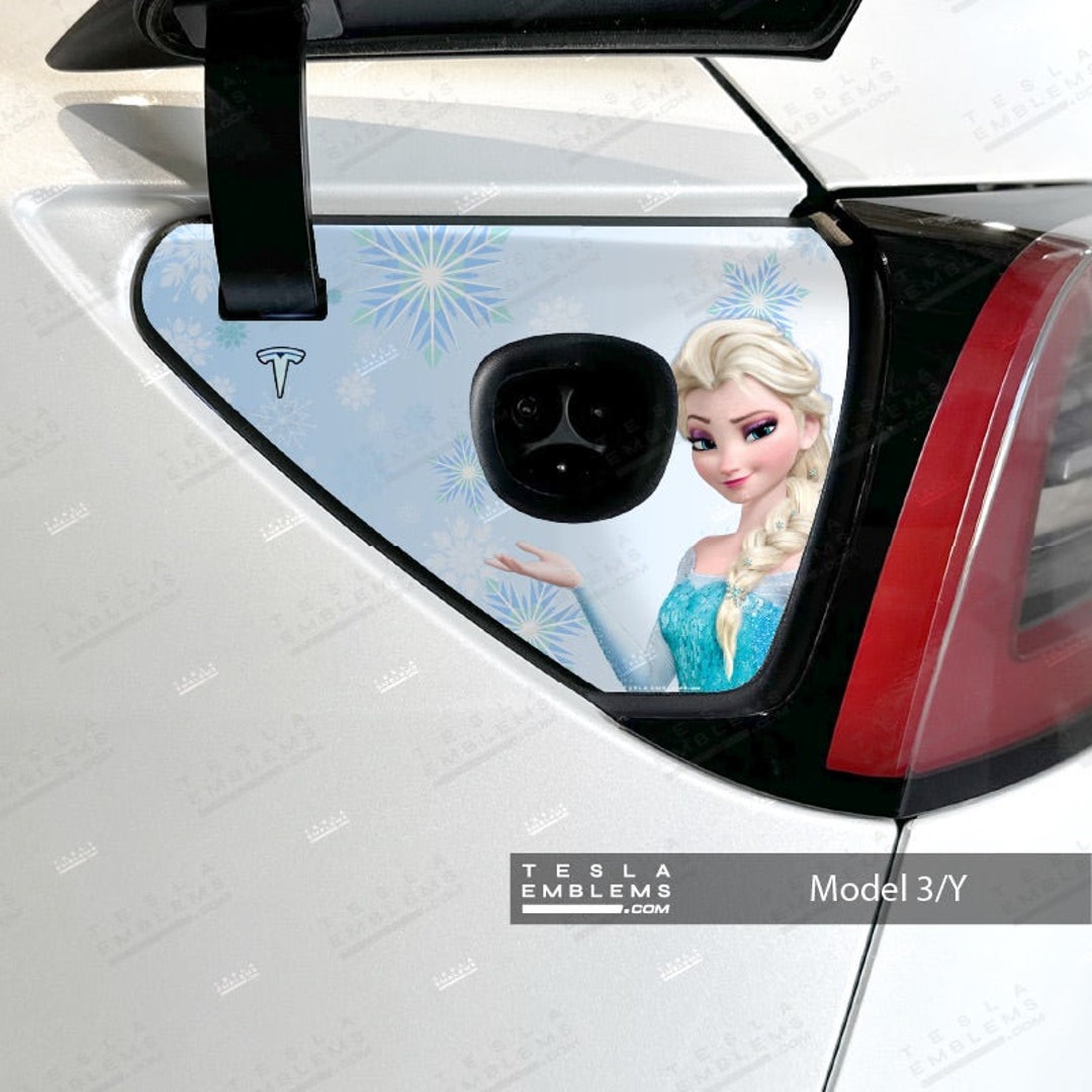 Frozen Elsa Tesla Charge Port Wrap - Etsy