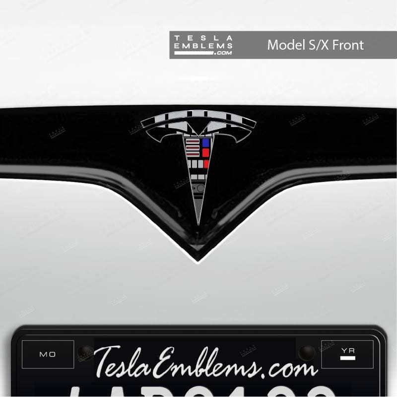 Darth Vader Tesla Emblem Decals (front + Back) - Etsy
