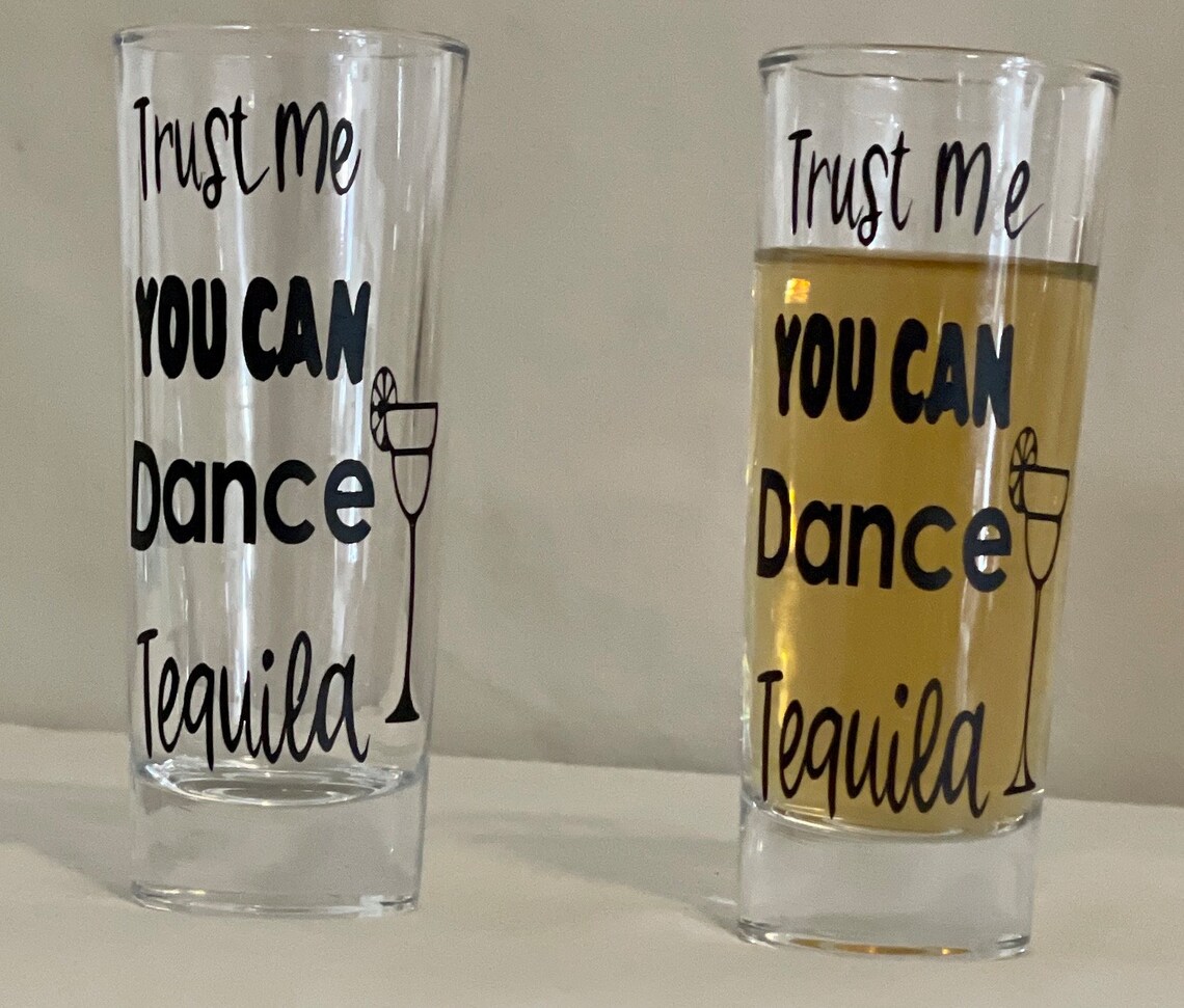 Funny Shot Glass - Shot Glass Vinyl Decal - Glass Vinyl Name Decal ...