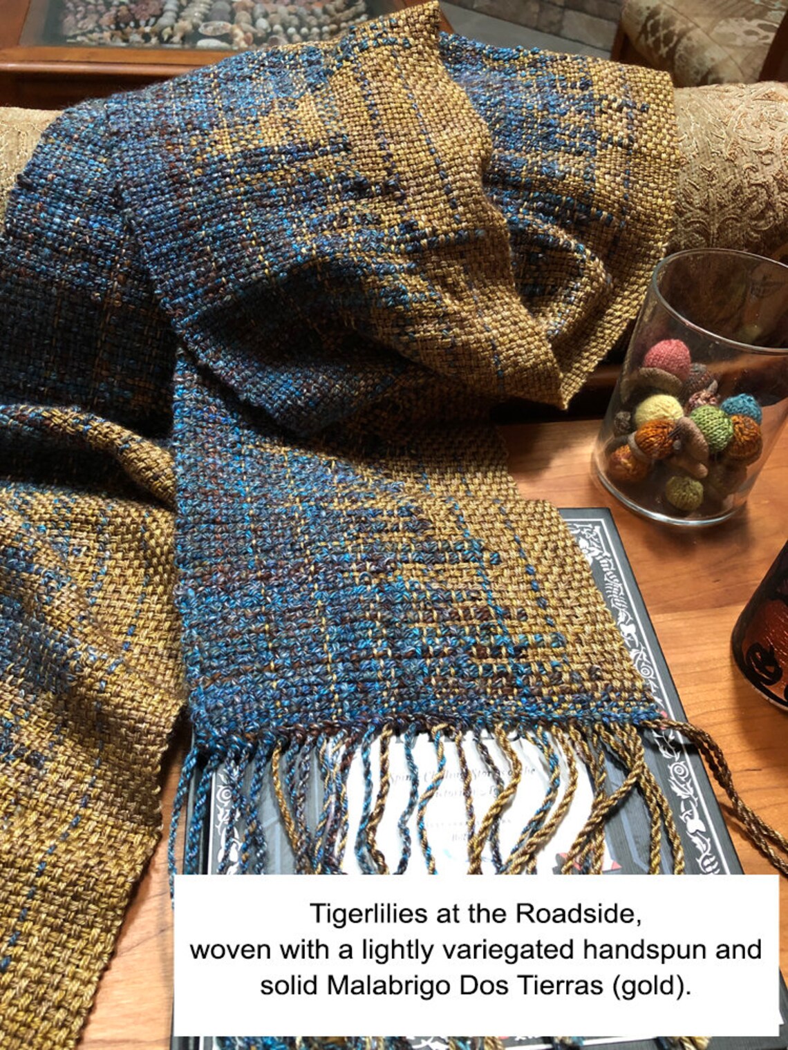 Tiger Lilies by the Roadside - A Clasped Weft Scarf Rigid Heddle ...
