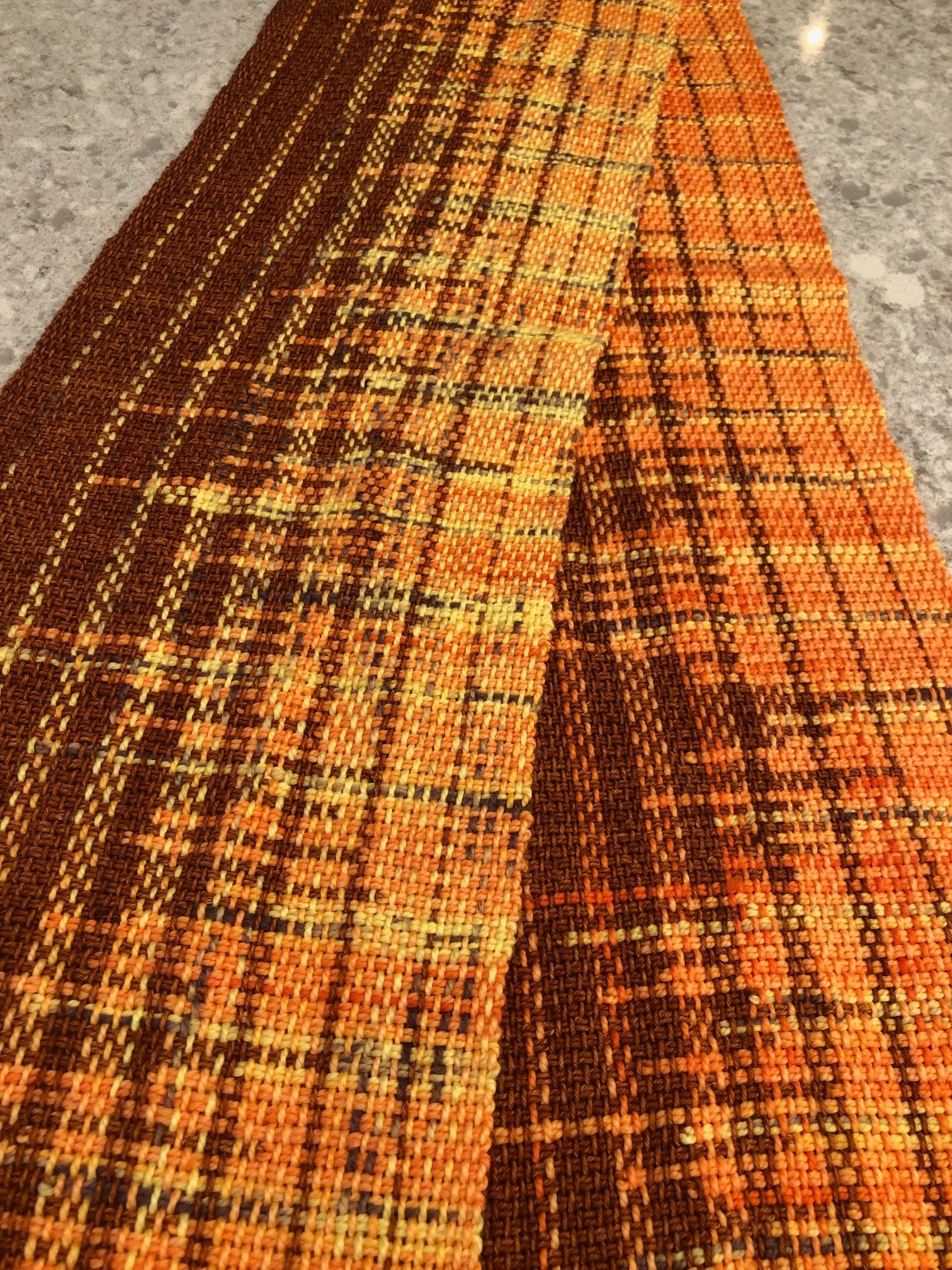Tiger Lilies by the Roadside - A Clasped Weft Scarf Rigid Heddle ...