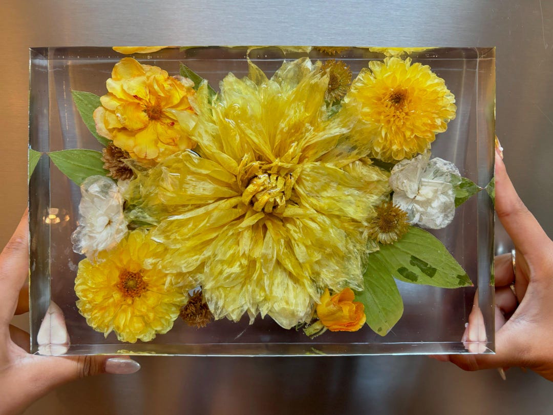 Resin Art With Dried Flowers - Etsy