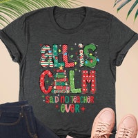 Christmas Teacher Shirt,jolliest Bunch of Teachers Tee,christmas Gift ...