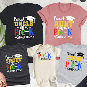Custom Pre-k Graduation Shirt,pre-k Graduate Family Shirts,pre-k ...