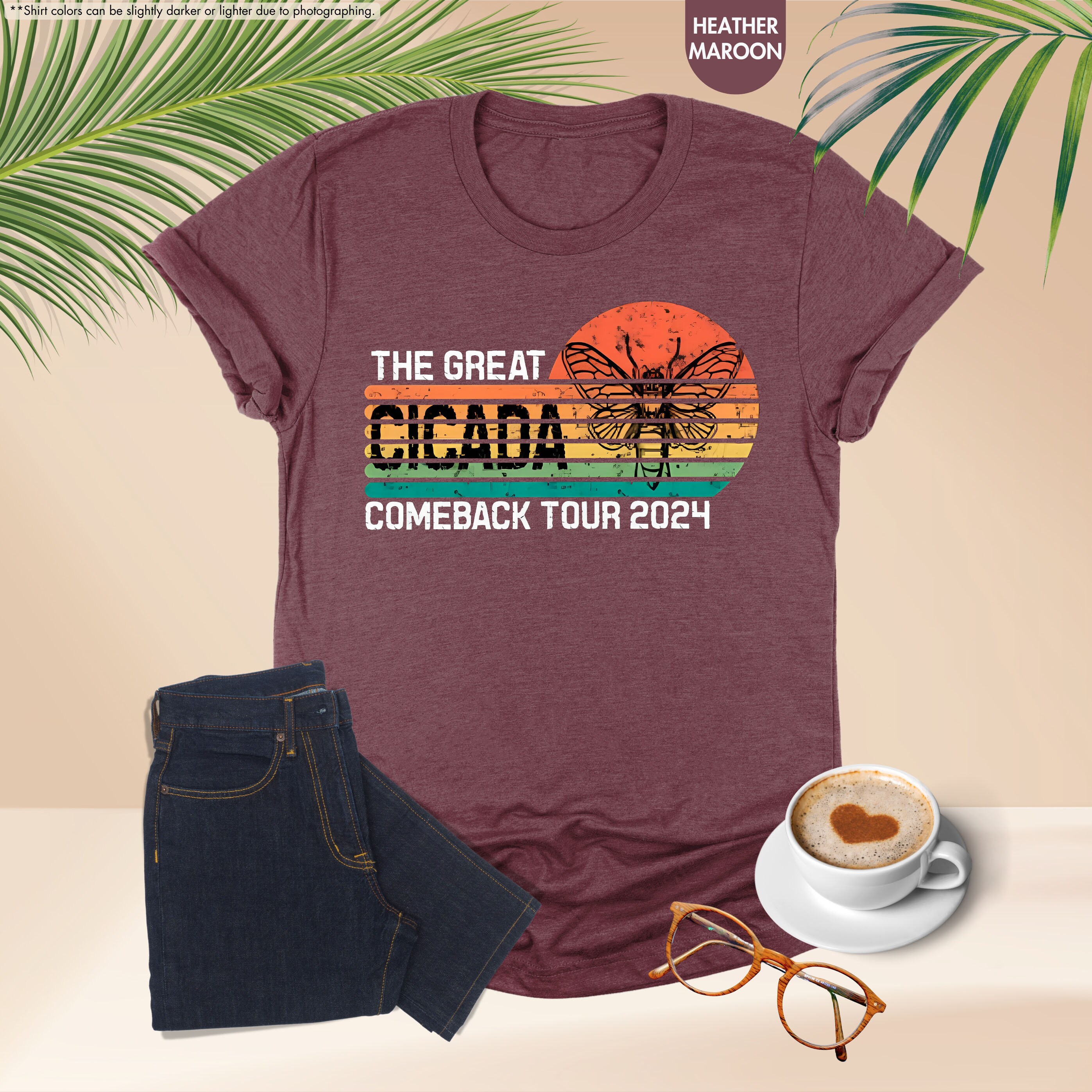 The Great Cicada Comeback Tour 2024 Shirt,cicada Shirt,cicada Gift ...