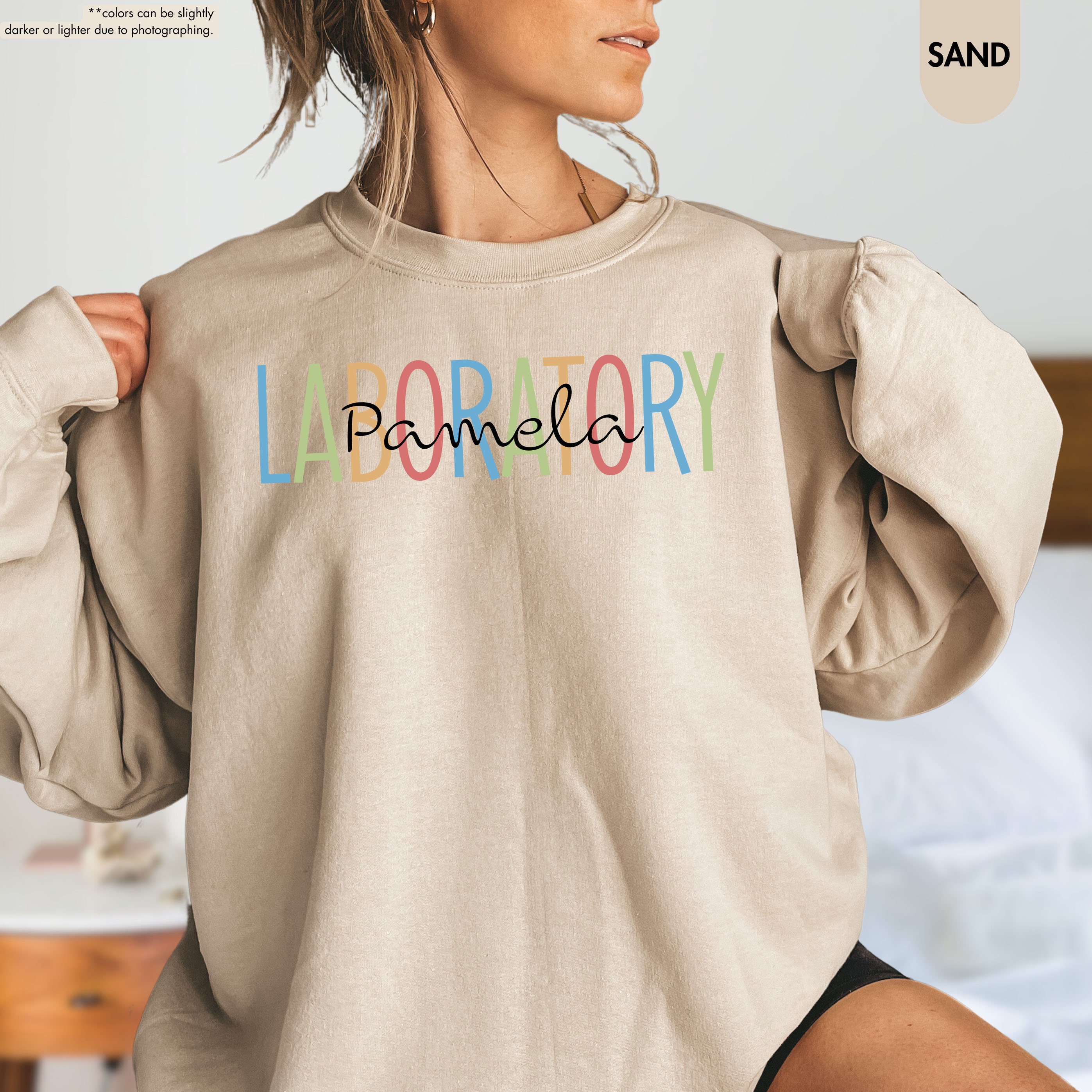 Custom Laboratory Sweatshirt, Personalized Lab Tech Shirt, Laboratory ...