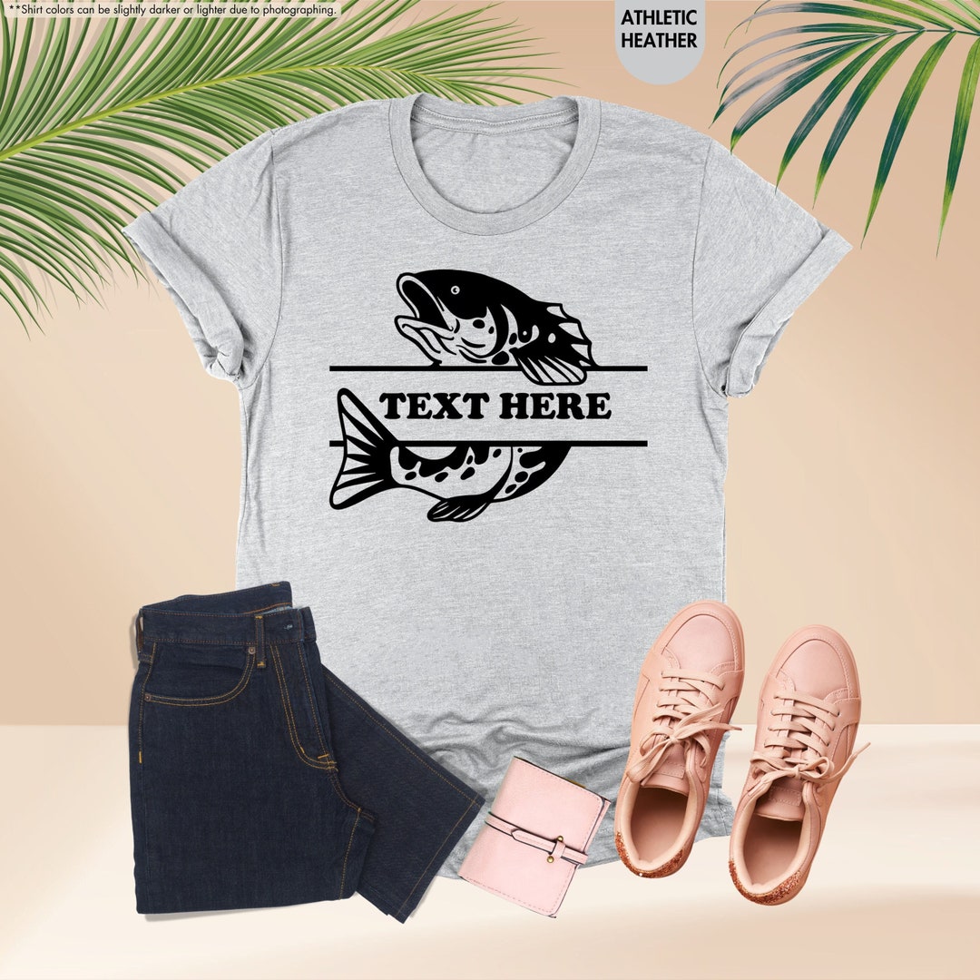 Custom Fish Shirt, Fishing Sweatshirt, Personalized Fishing Gifts ...