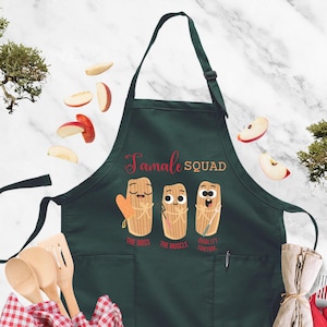 Tamale Squad Apron, Tamale Apron, Tamale Making Crew Apron, Mexican ...