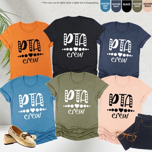 PTA Crew Shirts, PTA Shirt, Parent Teacher Association Shirt, PTA Gifts ...