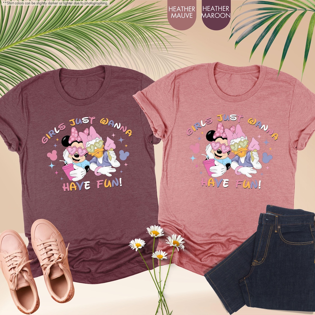 Disney Girls Just Wanna Have Fun Shirt, Disneyland Girls Trip T-shirt ...