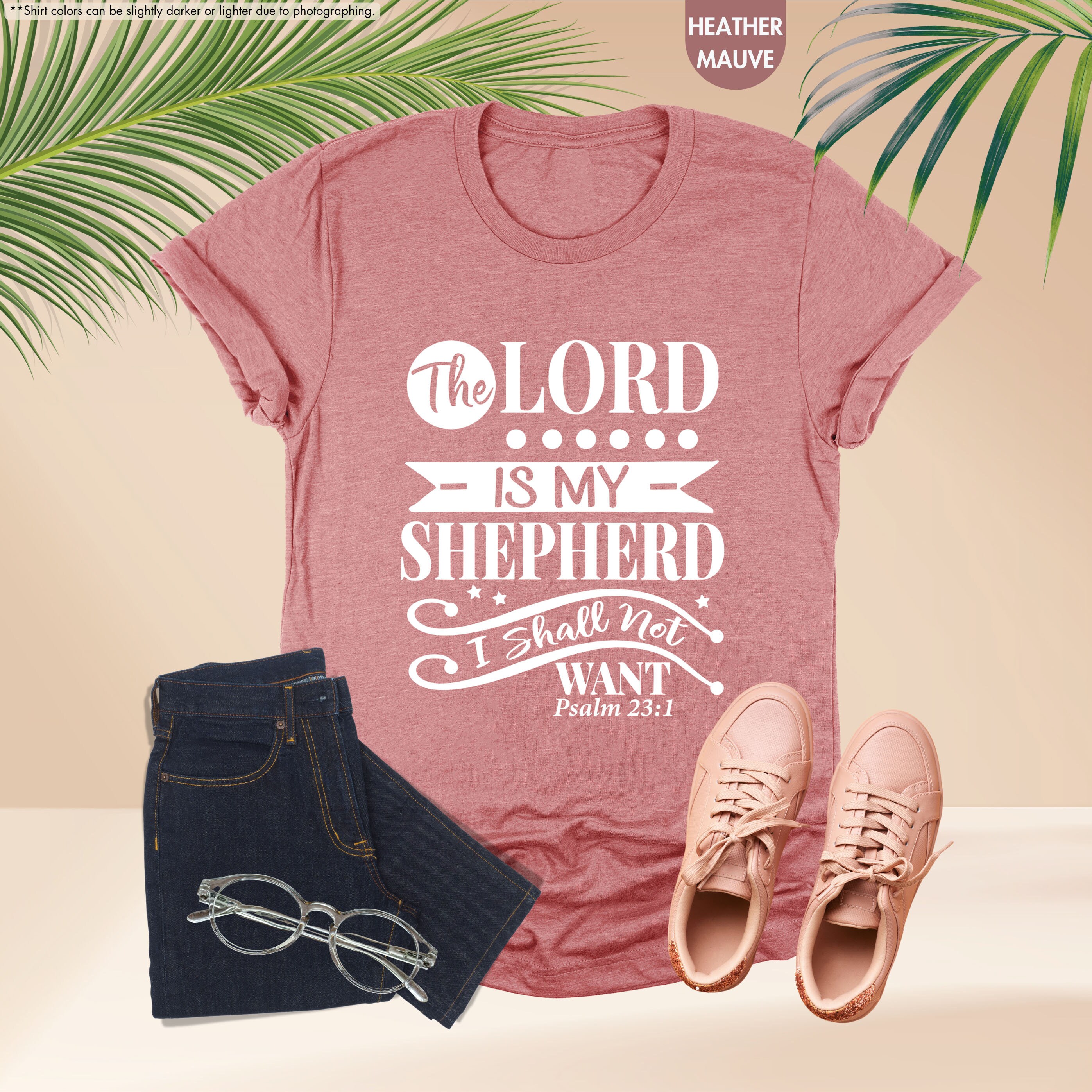 The Lord is My Shepherd Shirt, Psalm 23 1,religious Shirt,religious ...