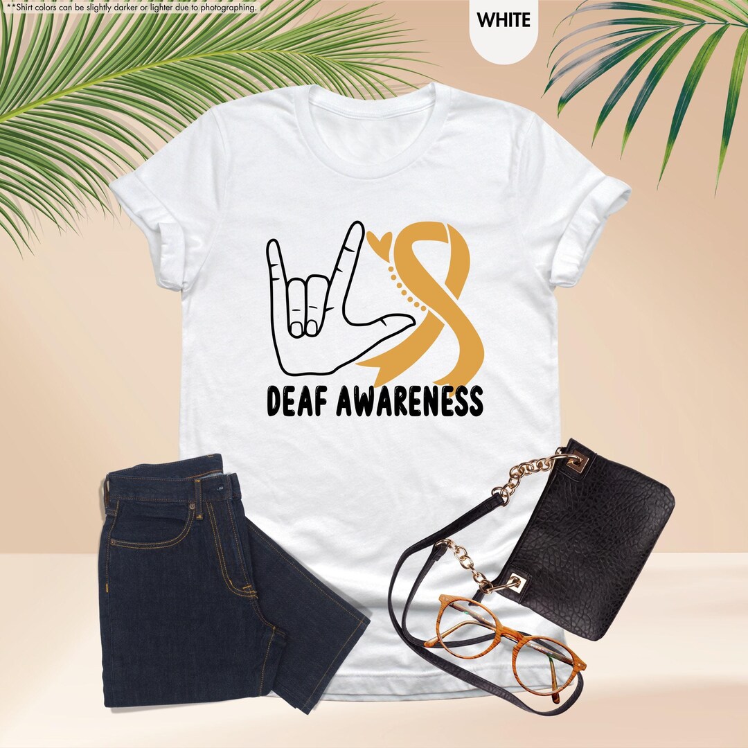 Deaf Awareness Shirt, Hearing Loss Shirt, DHH Sweatshirt, Deaf Hard ...