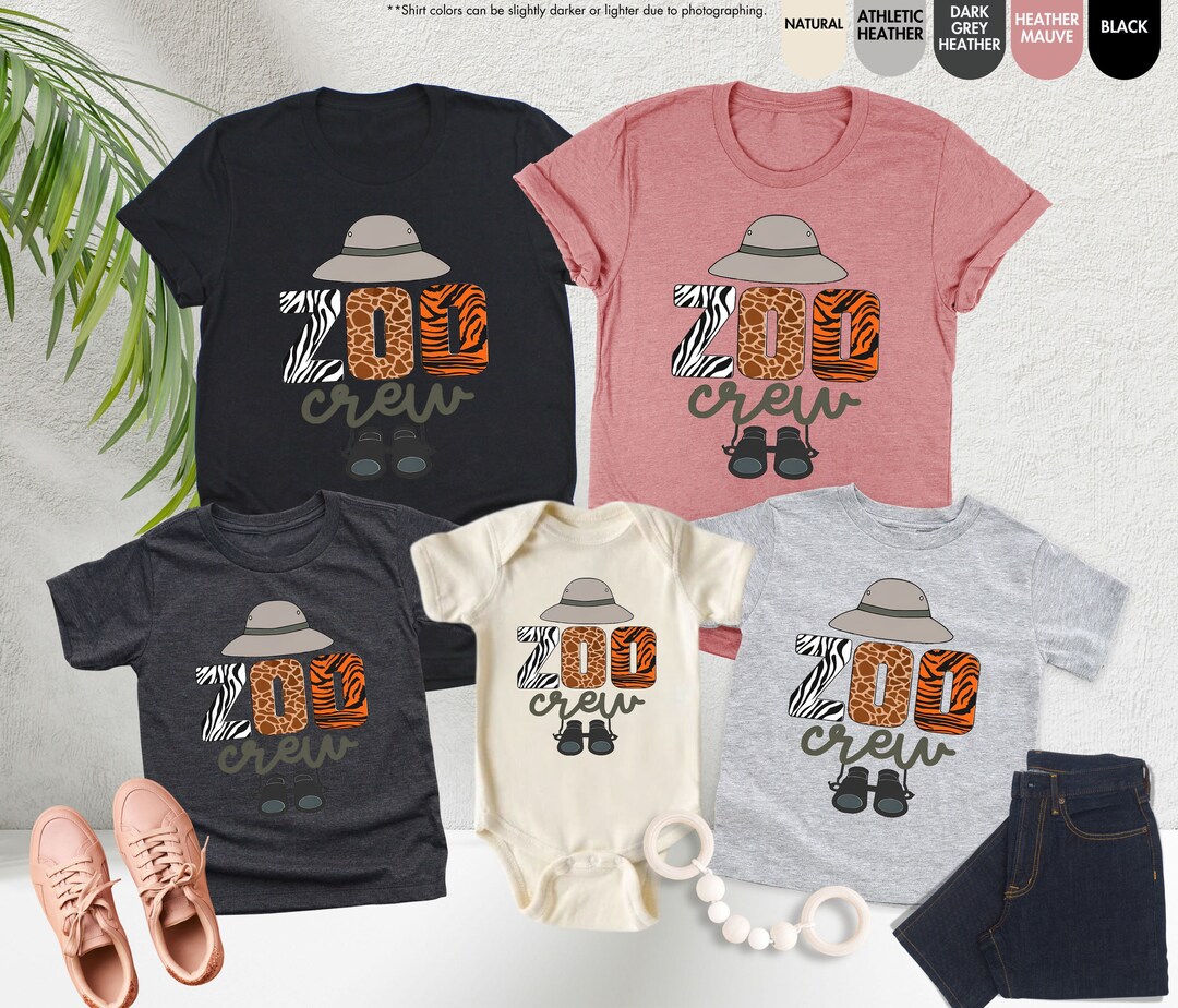 Zoo Crew Shirts,family Zoo Shirts,zoo Trip Shirt,animal Lover Shirt ...