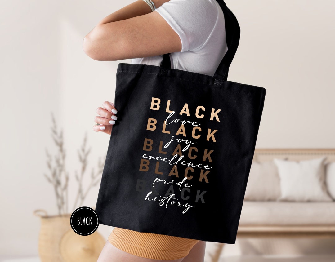 Black Love Tote Bag, Black Woman Tote Bag, Black History Month, Black ...