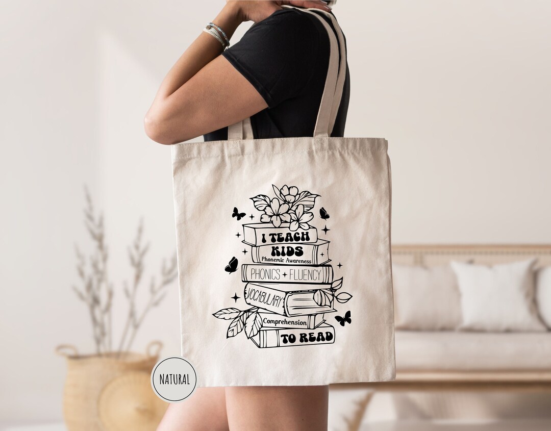 I Teach Kids to Read Tote Bag, Reading Teacher Tote Bag, Science of ...