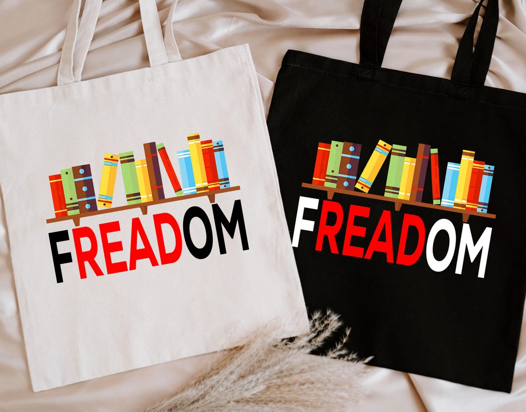 Book Tote Bag, Banned Books Tote Bag, Freedom Bag, Teacher Tote Bag ...