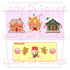 Three A6 Winter Gingerbread House Mini Savings Challenges, Plus a Cash ...