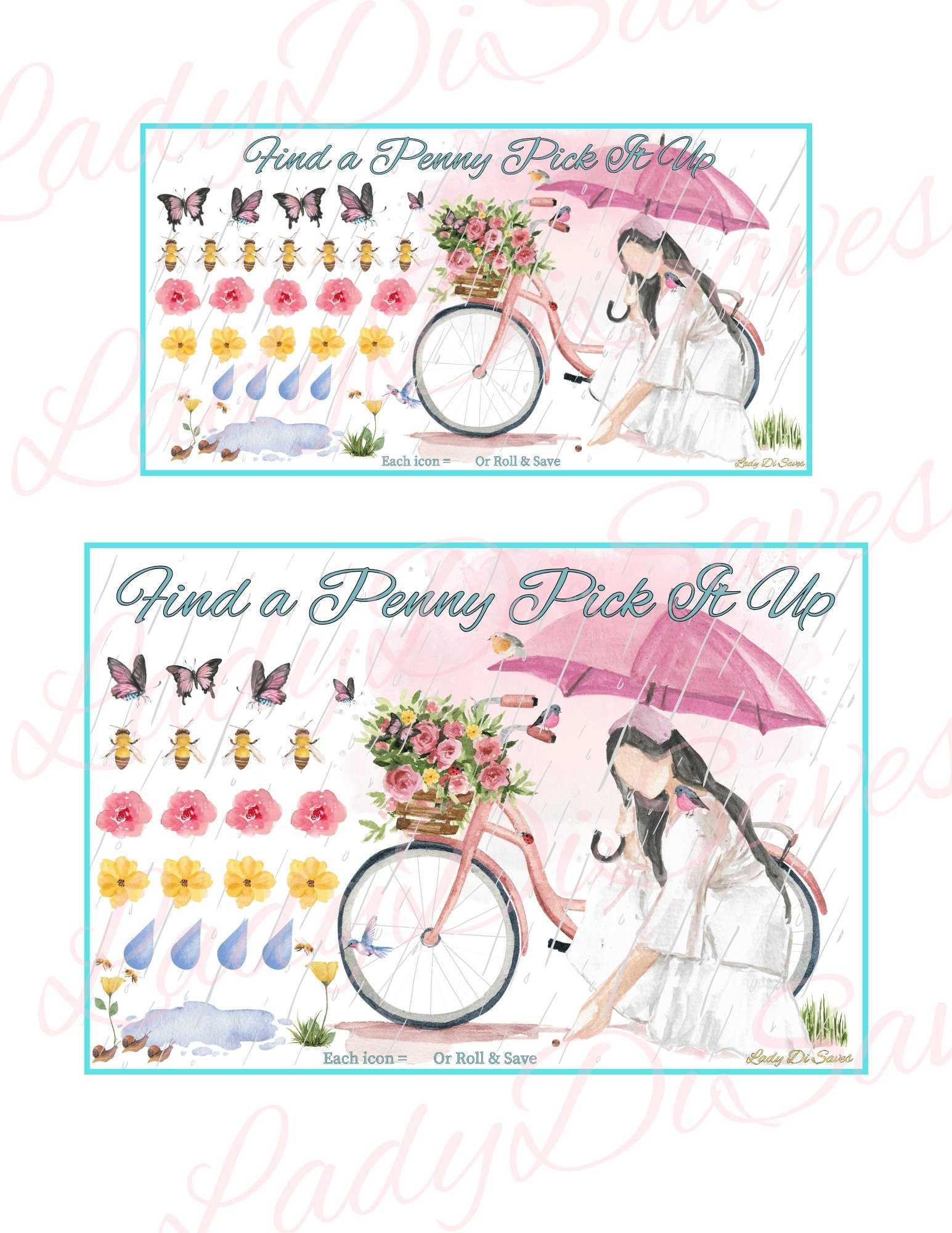 A5 and A6 "find a Penny Pick It Up" Savings Challenge! Roll and Save ...