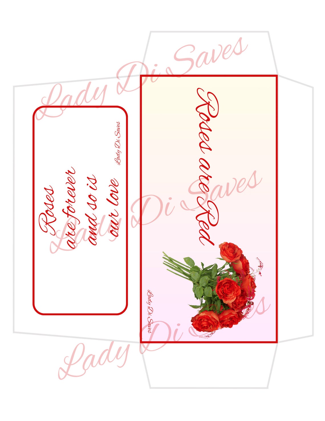Three Different A6 "roses Are Red" Mini Savings Challenges! Envelope ...