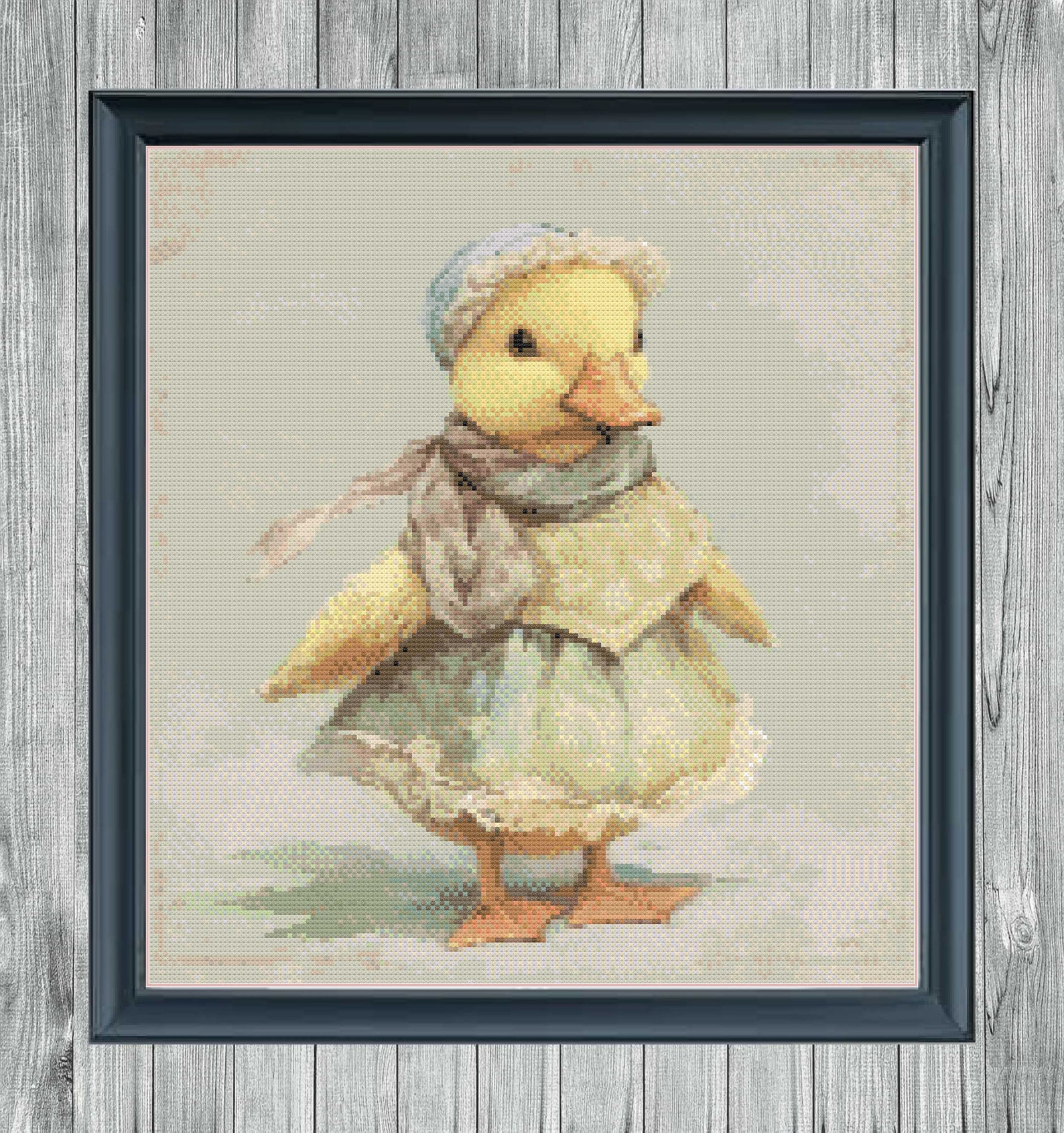 Cute Spring Duckling, PDF Cross Stitch Pattern, Spring Time Decor, Baby ...