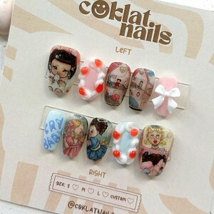 Cry Baby Nails - Cry Baby - Coffin Nails - Nails - Cute Nails - Press ...
