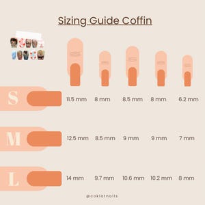 Pastel Cry Baby Inspired Press on Nails, Coffin Shape, Kawaii Doll ...