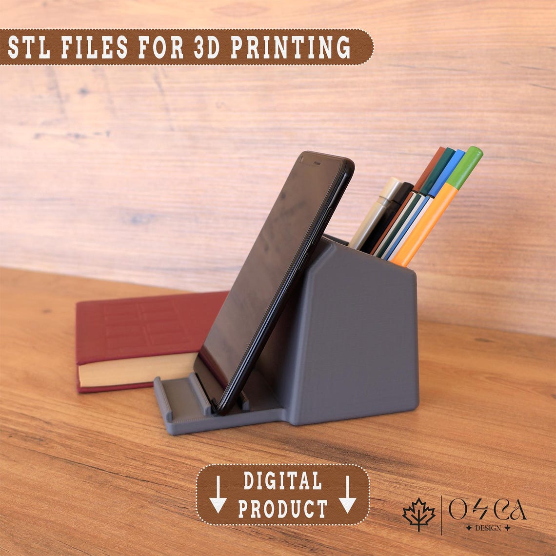 Phone Stand, Pencil Case, Desk Organizer, Study Gift, Cute Office Decor ...