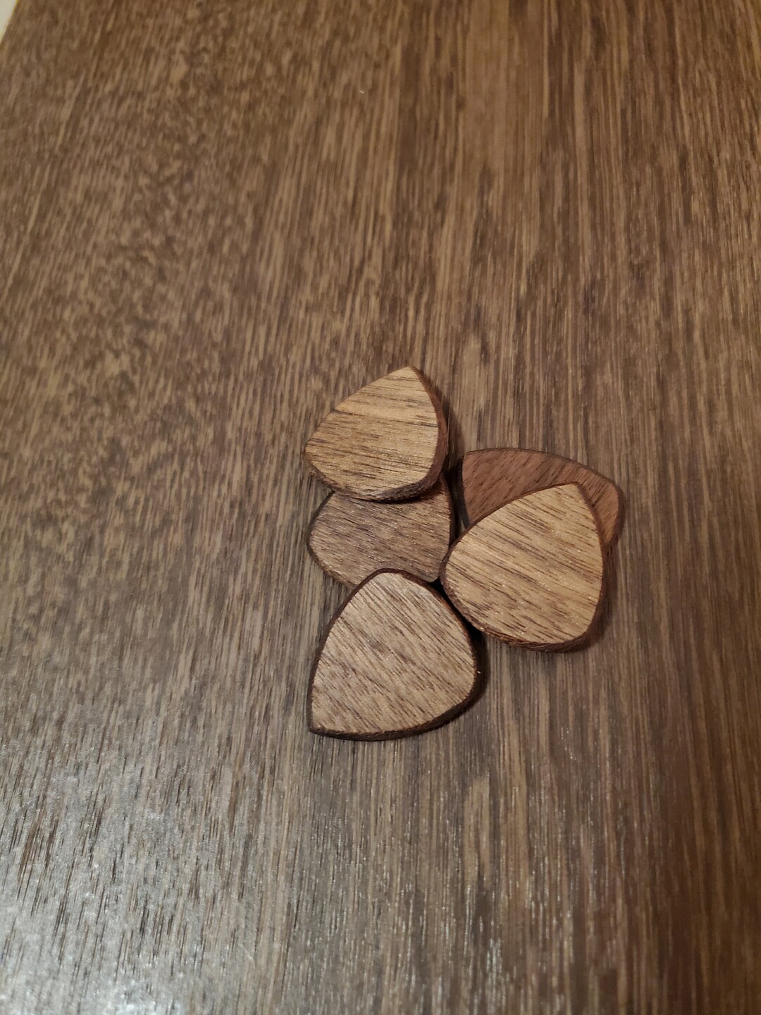Hand Crafted Guitar Picks Walnut - Etsy