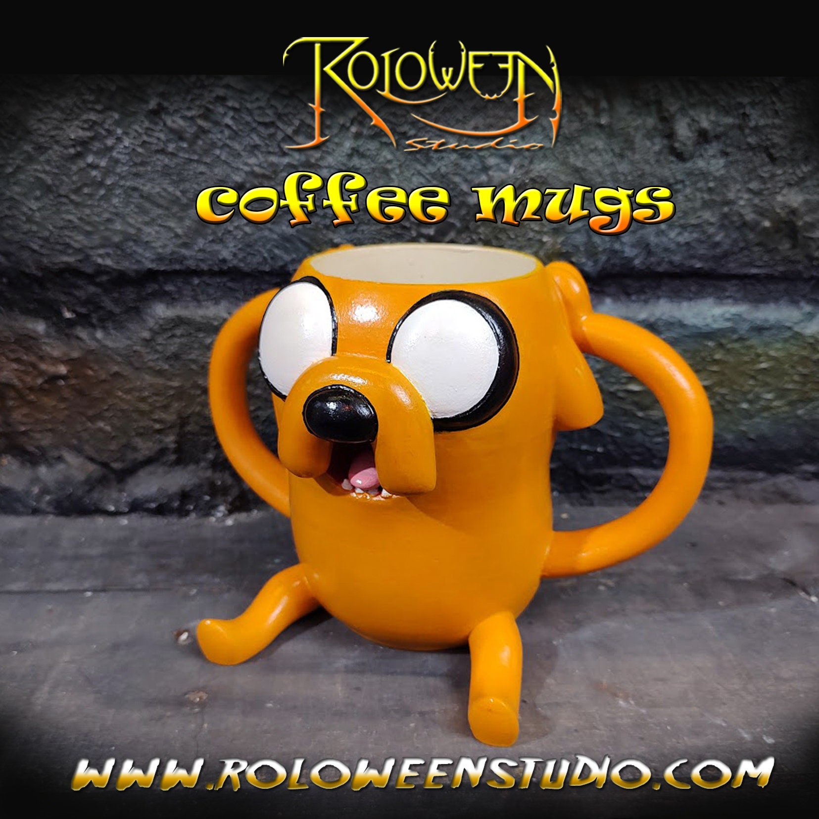 Jake Adventure Time Mug / Jake the Dog Cup / Mug 3D/ High Quality 3D ...